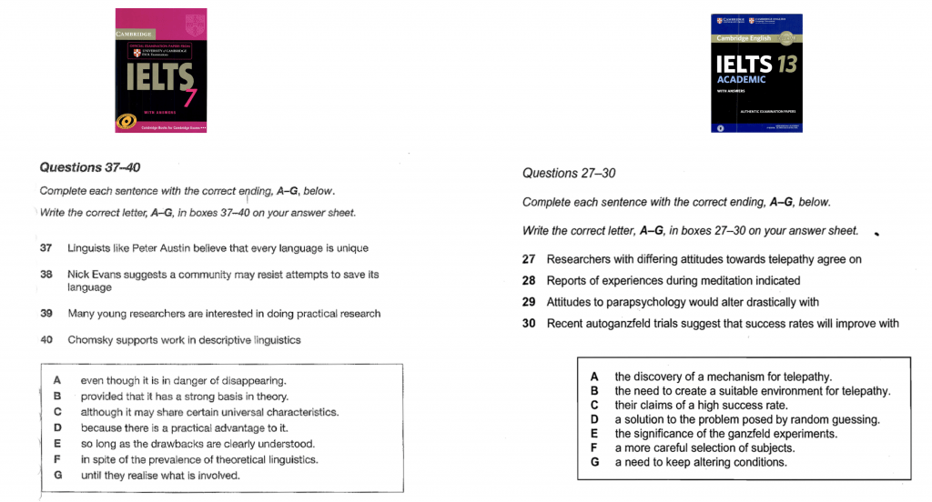IELTS Reading Matching Sentence Endings - My IELTS Classroom Blog