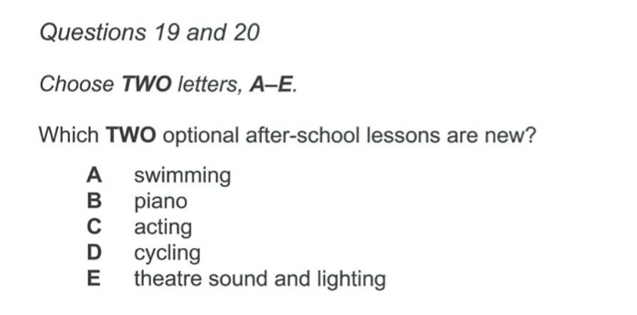 IELTS Listening Multiple Multiple Choice My IELTS Classroom Blog