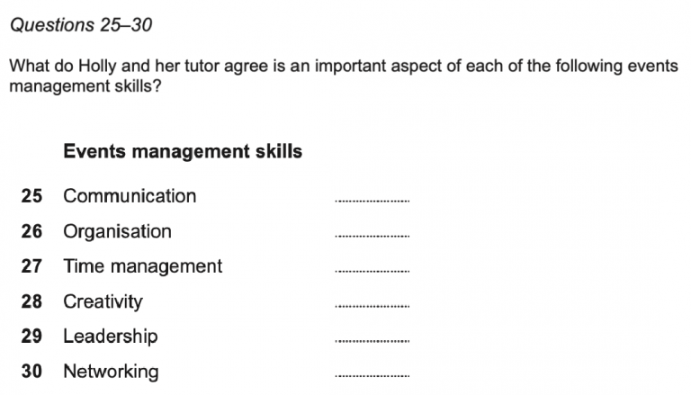 IELTS Listening Match Questions - Advanced Skills! - My IELTS Classroom ...